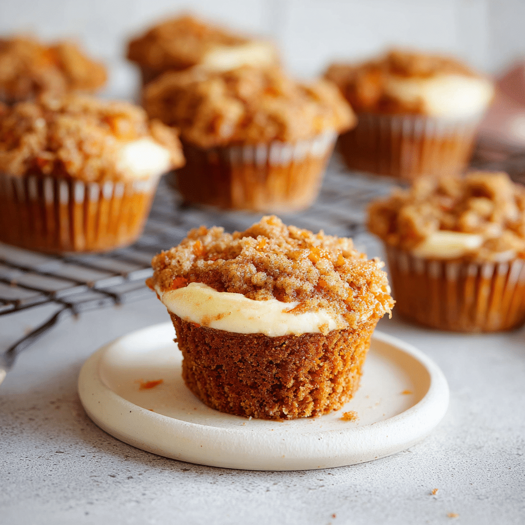 Carrot Cake Muffins Recipe With Cheesecake Fillings