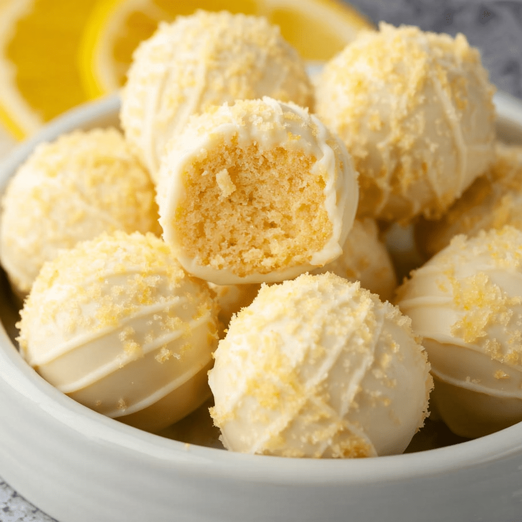 Lemon Truffles With Golden Oreos