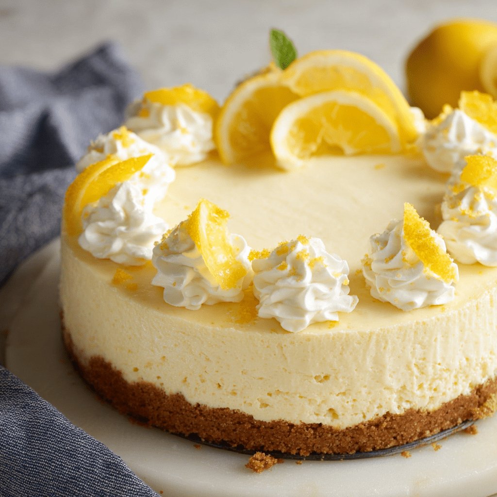 No-Bake Lemon Cheesecake