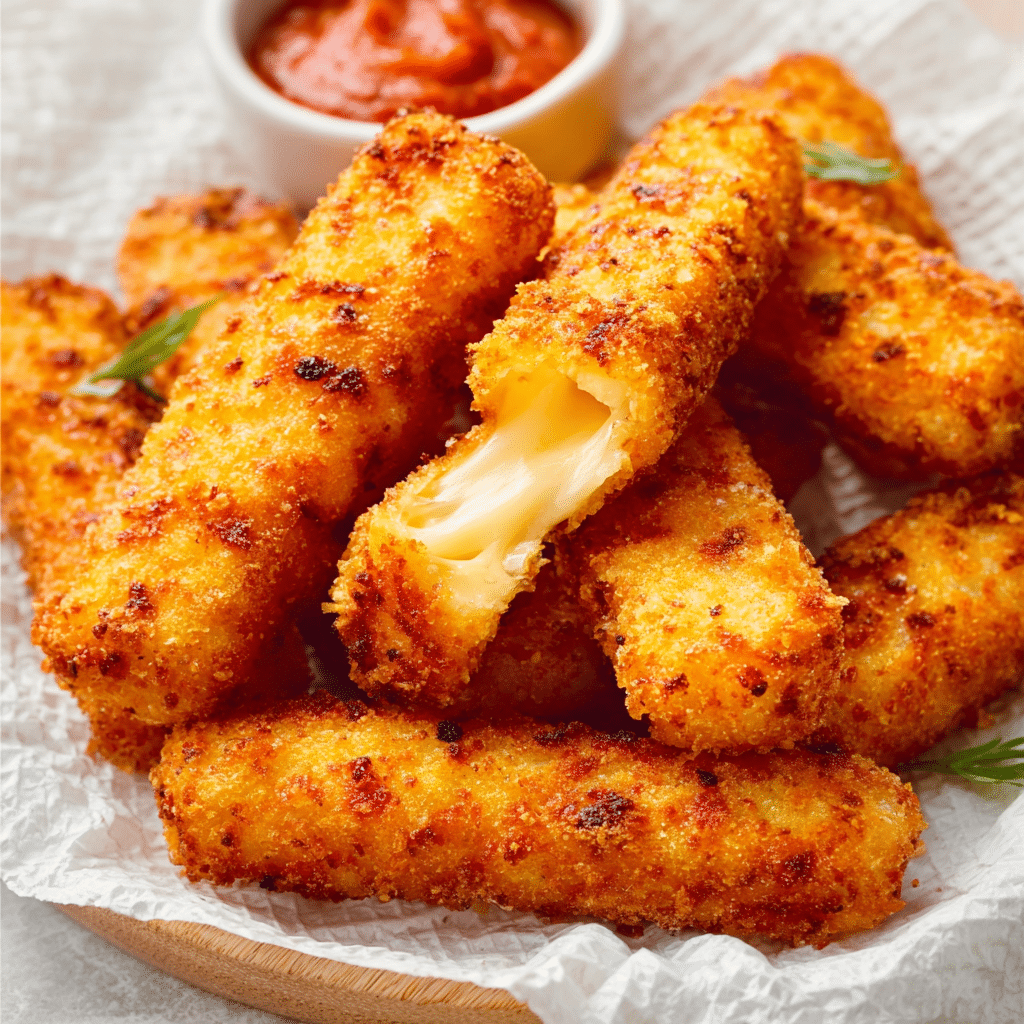 Gooey Cheese Sticks (Fried or Baked)