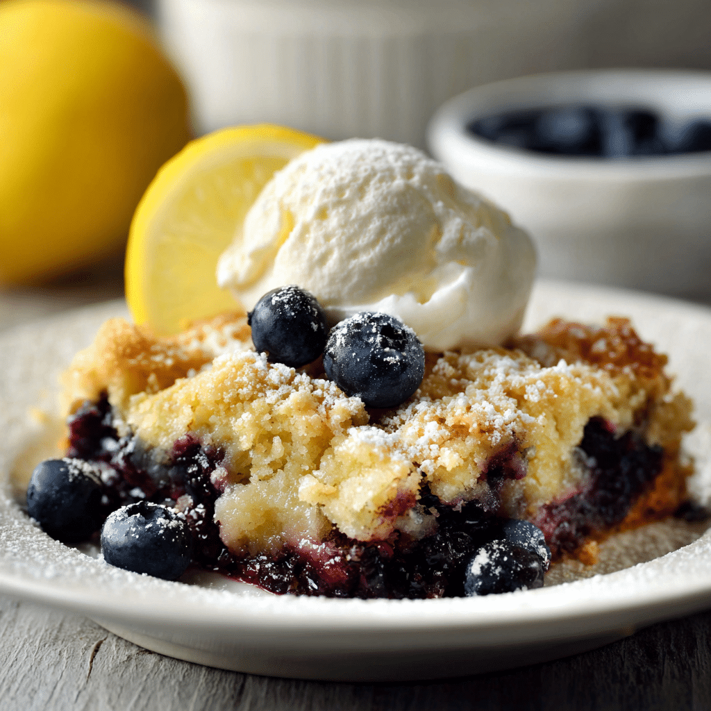 Lemon Blueberry Dump Cake