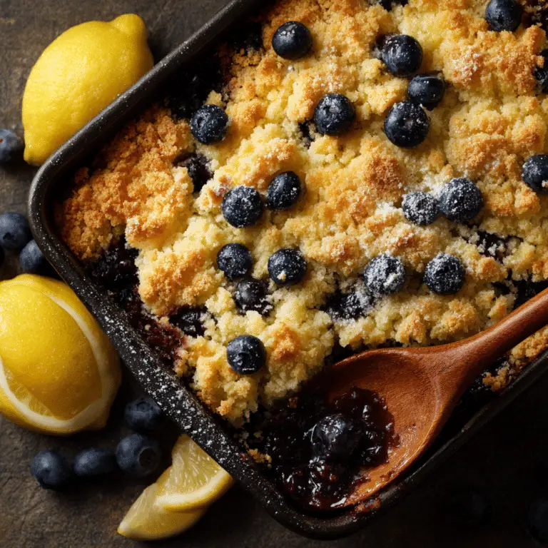 Lemon Blueberry Dump Cake
