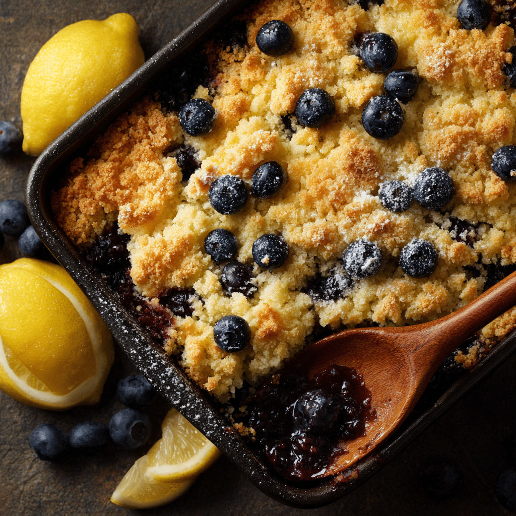 Lemon Blueberry Dump Cake