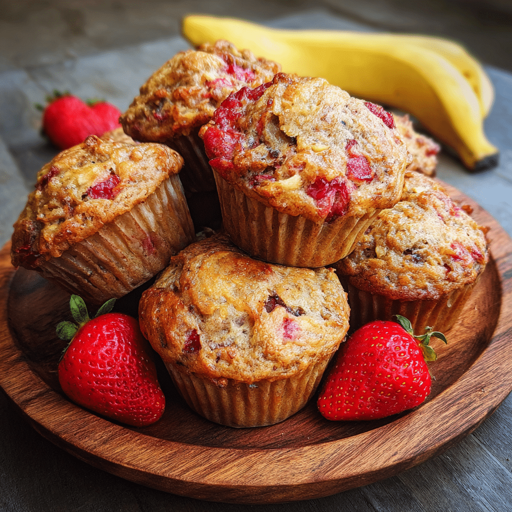 Strawberry Banana Muffins