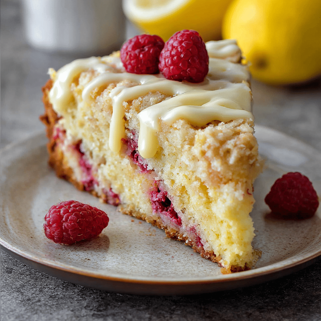 Lemon Raspberry Coffee Cake