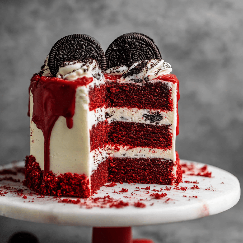 Oreo Red Velvet Cake