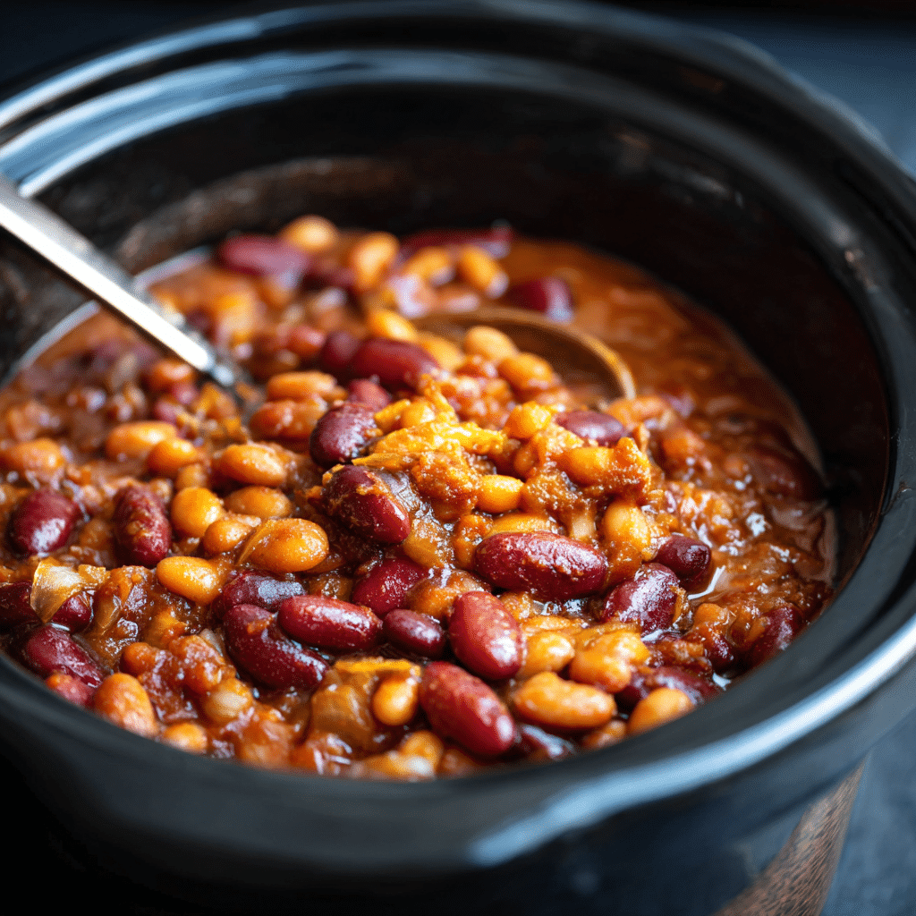 Slow Cooker Baked Beans